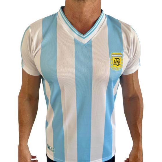 Camisa Argentina Retro 1990 Home Branco Oficial Licenciada - Retro ...