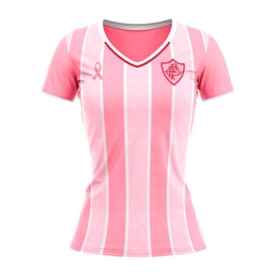 Camisa Braziline Fluminense Tie Outubro Rosa Feminina Rosa - Camisa de ...