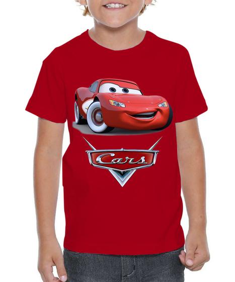 Camisa Camiseta Blusa Infantil Carros Relâmpago McQueen Desenho Filme ...
