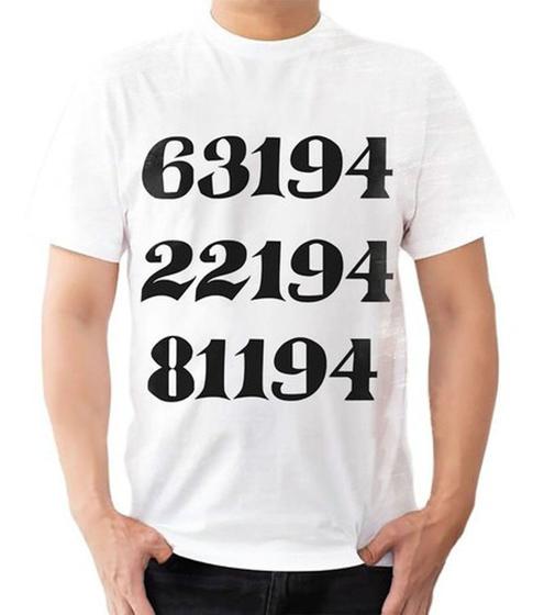 Camisa Camiseta Estampa Números Anime The Promised Neverland - Estilo ...