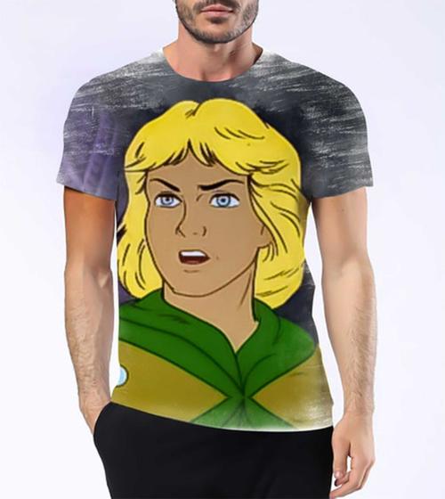 Camisa Camiseta Hank Caverna Do Dragão Arco E Flecha Luta 2 - Estilo Kraken - Camiseta Feminina ...