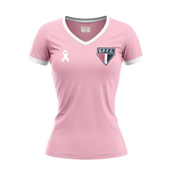 Camisa Feminina São Paulo Outubro Rosa Oficial - RetrôMania - Camisa de ...