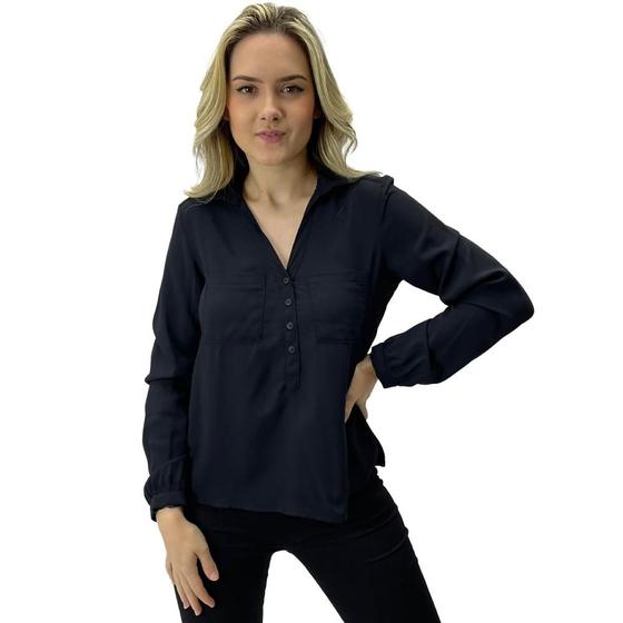Camisa Hering Manga Longa - Camisa Feminina - Magazine Luiza