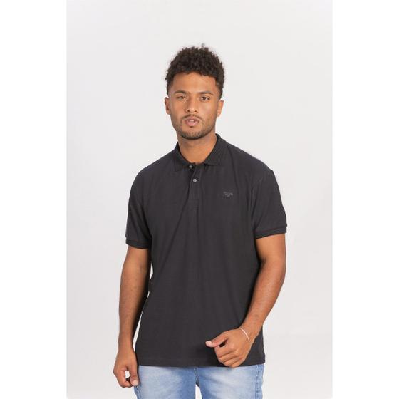 Camisa Polo Masculina Básica Preta Gangster Modelo Exclusivo Premium ...
