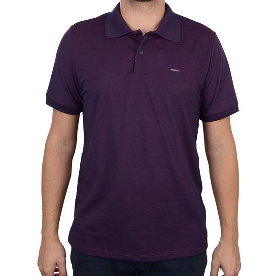 Camisa Polo Masculina Ogochi Casual Slim Roxo Violeta - 007484 ...