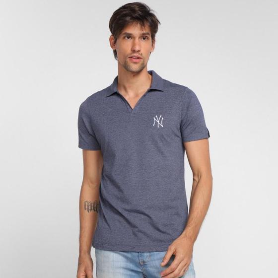 Camisa Polo MLB New York Yankees New Era Fashion Icon Stripes Masculina ...