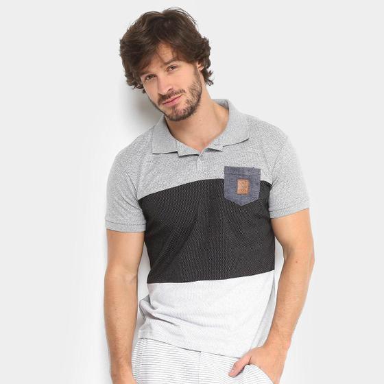 Camisa Polo RG 518 Malha Pontilhada com Bolso Masculina - Camisas ...