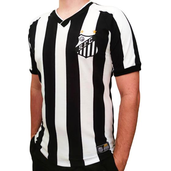 Camisa Santos Retrô Campeão Brasileiro 2002 Listrado Oficial ...