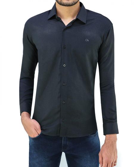 Camisa Slim Fit Ml Ogochi 001481012 Masculino - Camisas Masculinas ...