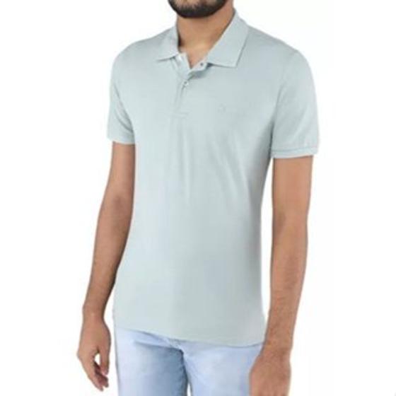 Camisa Social Gola Polo Slim Fit Masculina Manga Curta Ogochi Original ...