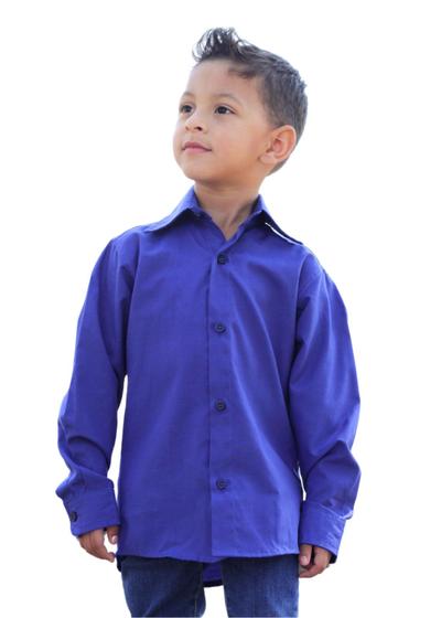 Camisa social infantil e Juvenil manga longa lisa - Maximus - Outros ...