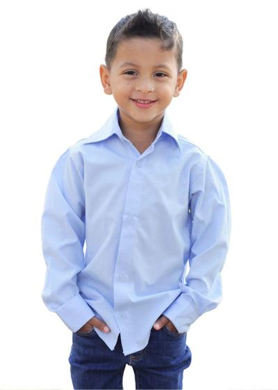 Camisa social infantil e Juvenil manga longa lisa - Maximus - Outros ...