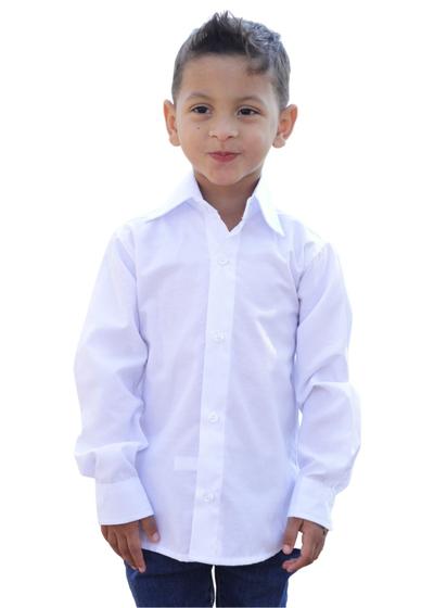 Camisa social infantil e Juvenil manga longa lisa - Maximus - Camisa ...