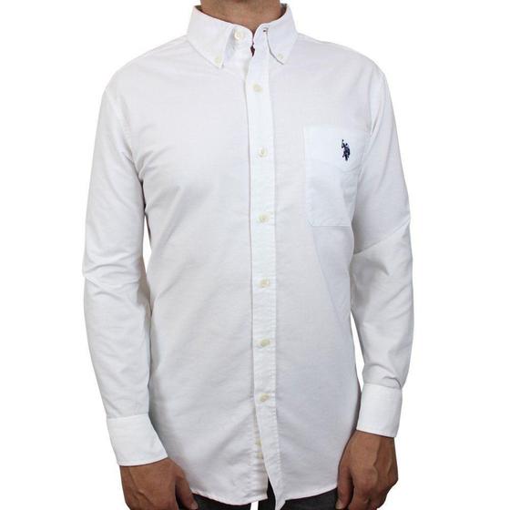 Camisa social masculina uspolo assn branca básica - Camisas Masculinas - Magazine Luiza