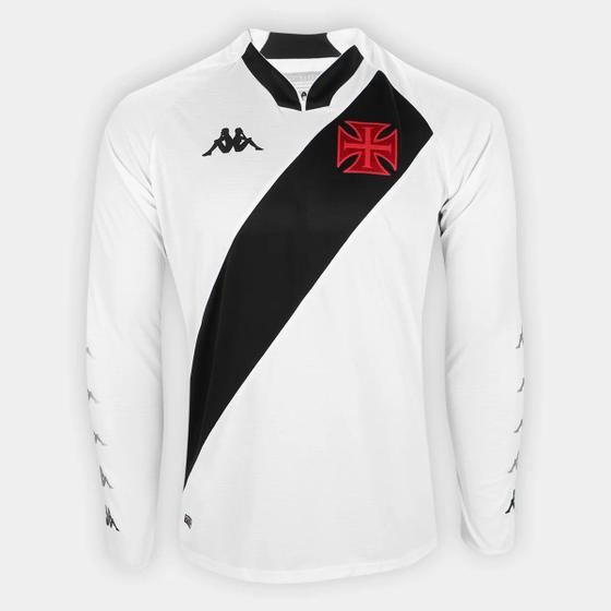Camisa Vasco II 22/23 s/n Torcedor Kappa Manga Longa Masculina - Branco ...