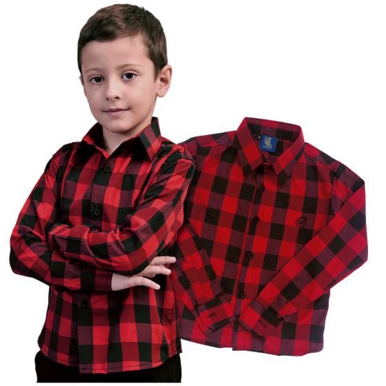 Camisa Xadrez Masculina Bebê menino - Roupa Infantil Tam. 1 ao 10 - Festa Junina - Miguelito ...