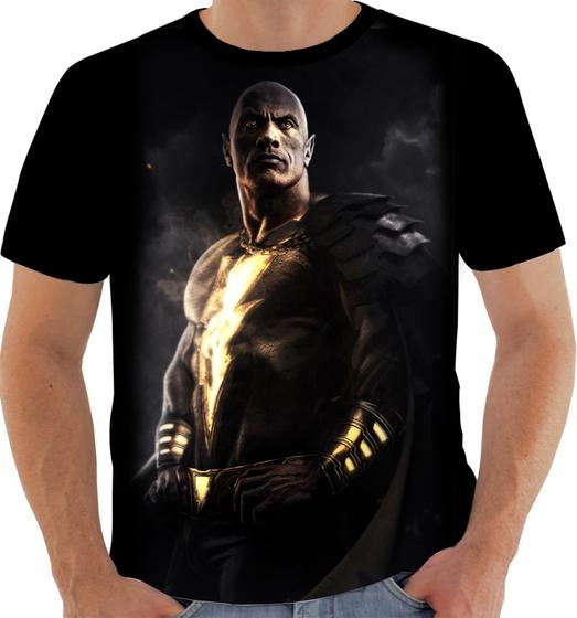Camiseta 10486 Adão Negro Black Adam Personagem Shazam - Primus ...