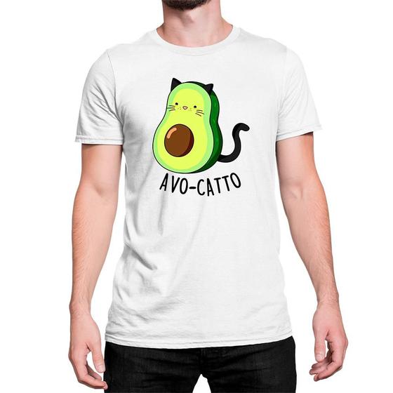 Camiseta Avo Catto Cat Gato Abacate Desenho - MECCA - Camiseta Feminina - Magazine Luiza