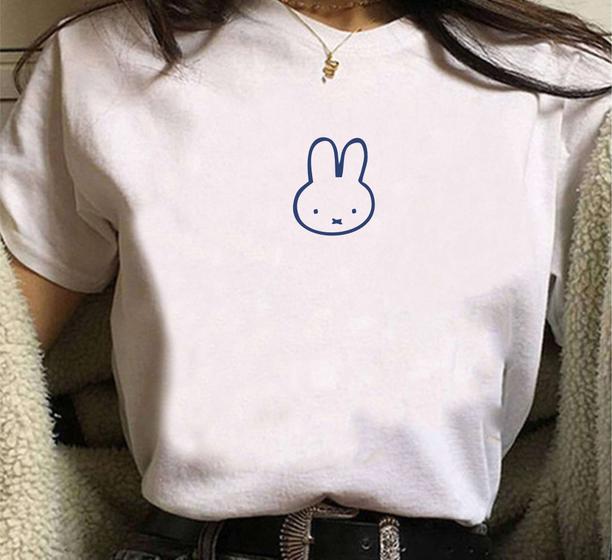 Camiseta Girly Miffy Anime Kawaii Fofo Unissex - sneko - Camiseta ...