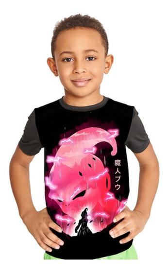 Camiseta Infantil Majin Boo Kid Buu Dragon Ball Ref:776 - smoke ...