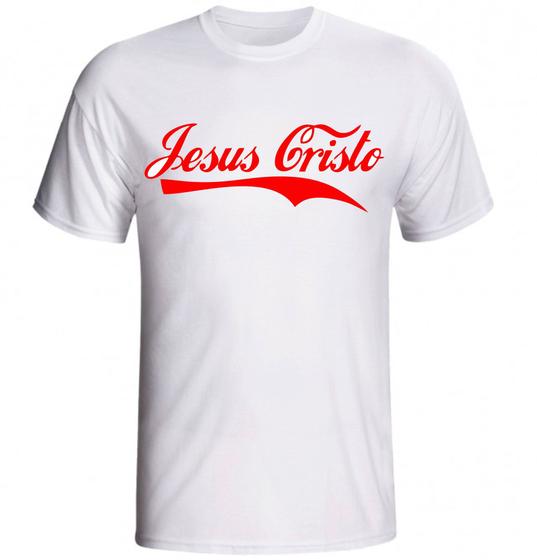 Camiseta Jesus Cristo modelo branca fornecedor M&M Presentes ...