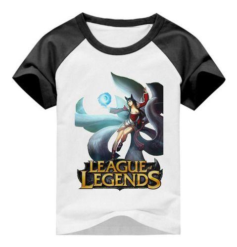 Camiseta Lol League Of Legends Ahri Nove Caldas Personagens - Culpa Do ...