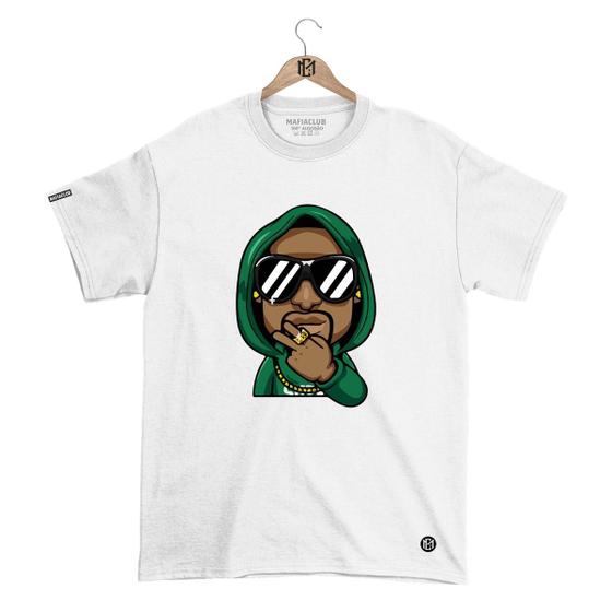 Camiseta Mafiaclub Gola Redonda Estampa RAPPER Streetwear fio 30.1 ...