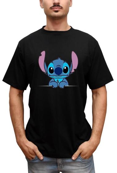 Camiseta Masculina Lilo E Stitch Atento Stitch Curioso - Bella Store ...