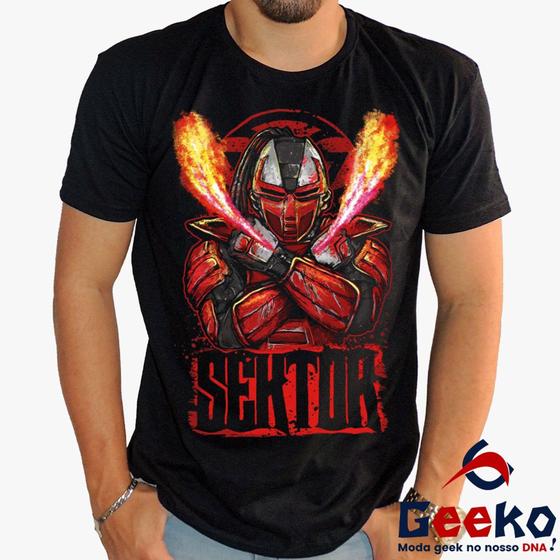 Camiseta Mortal Kombat 100 Algodão Sektor Geeko Outros Moda E
