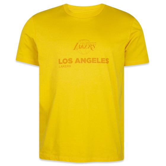 Camiseta New Era Regular NBA Los Angeles Lakers Core Essentials Style ...