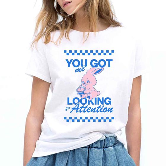 Camiseta New Jeans You Got Me Looking For Attention Aesthetic Unissex ...