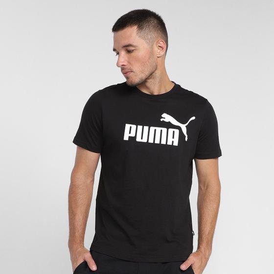 Camiseta Puma Essentials Logo Masculina - Camisa e Camiseta Esportiva ...