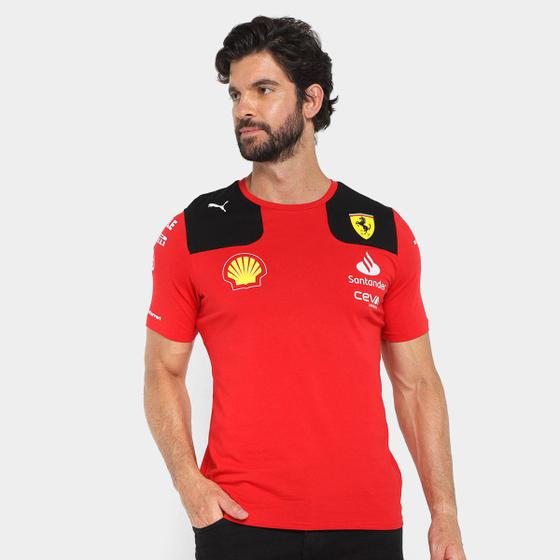 Camiseta Puma Scuderia Ferrari Carlos Sainz Masculina - Camisa e ...