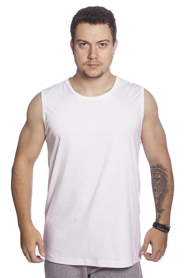 Camiseta Regata Amanda Block 100% Algodão Basica Lisa sem Manga Gola ...