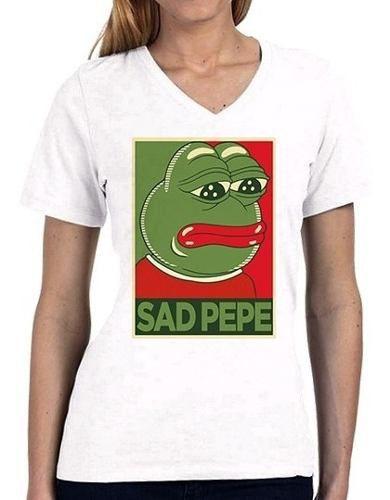 Camiseta Sad Pepe Hope Sapo Meme Engraçado Triste 3643 - Vetor ...