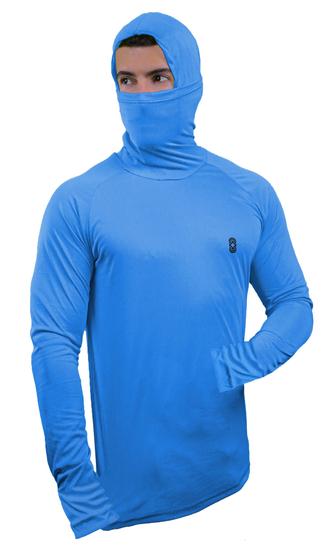 Camiseta Skube Com Máscara e Capuz Proteção UV 50+ Dry Fit Segunda Pele ...