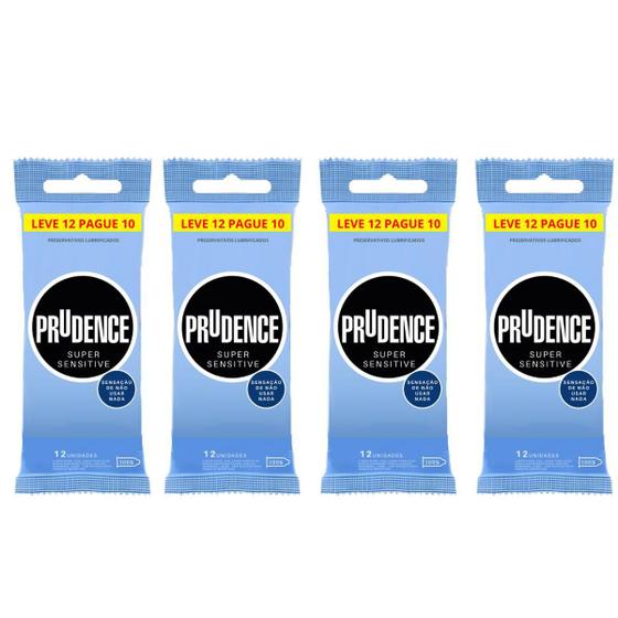 Camisinha Prudence Super Sensitive De Não Usar Nada 48 Unid - Preservativo - Magazine Luiza