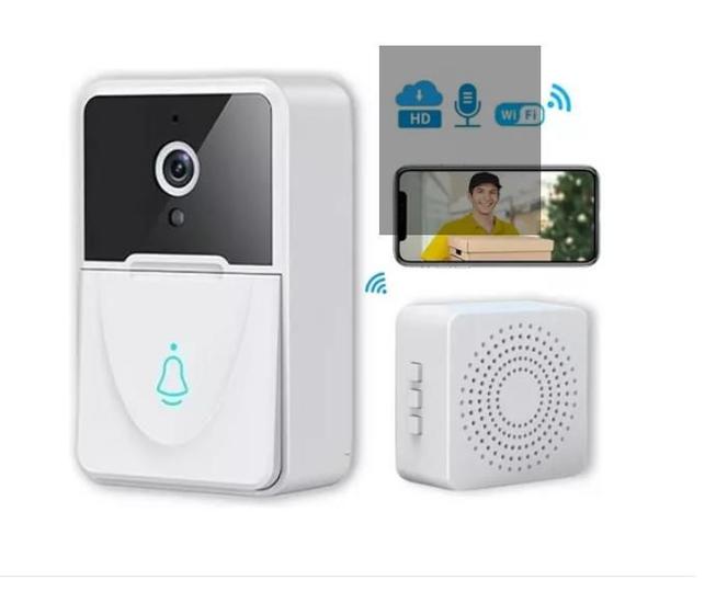 Campainha Com Câmera Integrada Sem Fio Wifi Inteligente - OKABOX ...