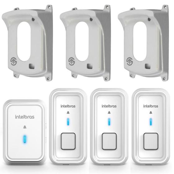 Campainha Sem Fio Cib 101 Intelbras Com Protetor 3 Entradas - Campainha - Magazine Luiza