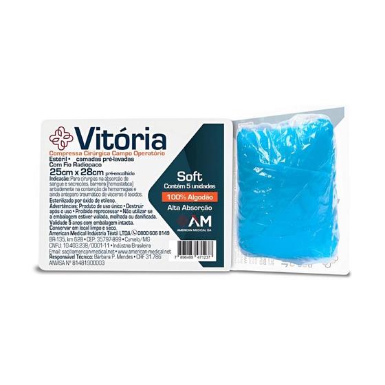 Campo operatorio compressa 25x28 estéril com rx - 01 pct - America ...