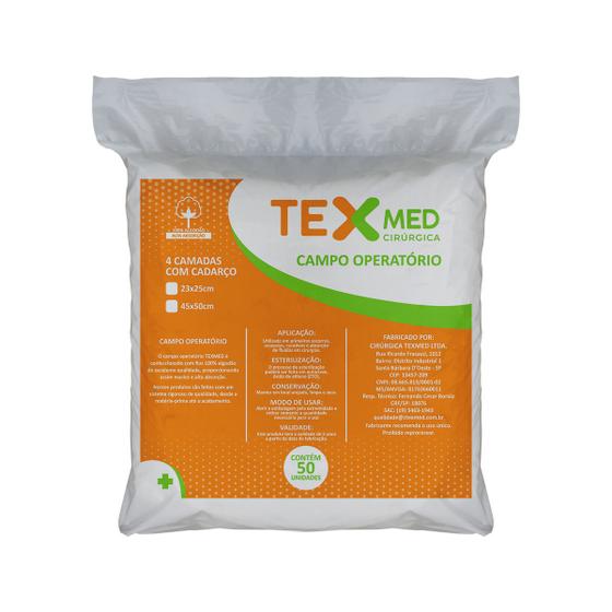 Campo Operatório Texmed 27gr C/RX 45cm X 50cm 50 Unidades - Gaze ...