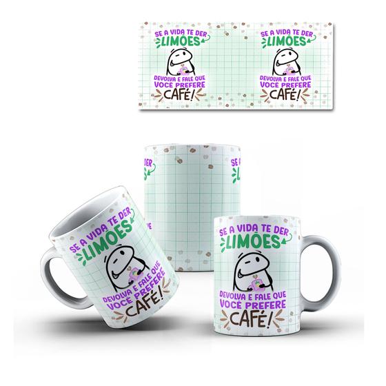Caneca Branca Flork Te Der Limões Devolva Fale Prefere Café - RYLLO ...
