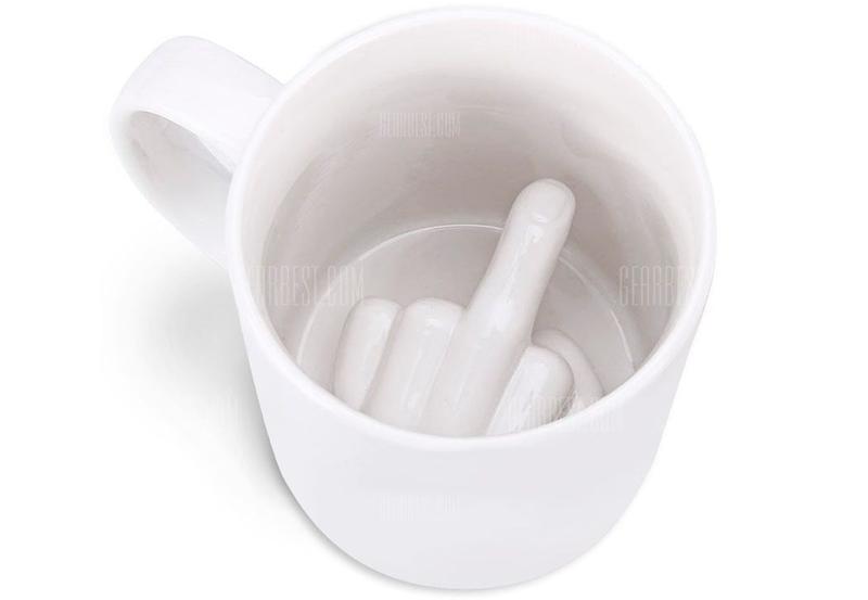 Caneca Dedo do Meio Branca - Wish - Canecas - Magazine Luiza