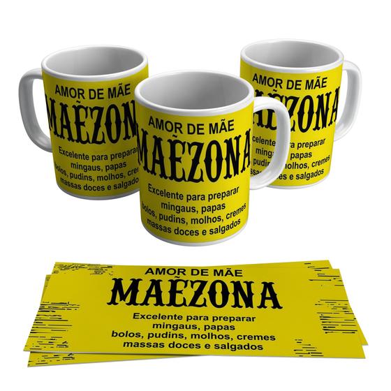 Caneca Dia Das Mães Amor Mãe Mãezona Maizena 325ml - Live - Caneca ...