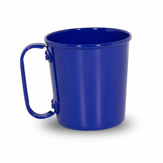 Caneca em alumínio 350ml Azul Escuro - Alumínios e Cia - Caneca ...