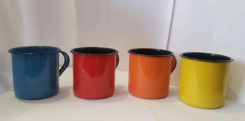 Caneca Esmaltada Ágata Original 350ml Metallouça Kit 4 Unidades ...