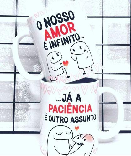 Caneca Flork Meme Divertidas Amor Infinito Sem Paciencia - Alabama ...