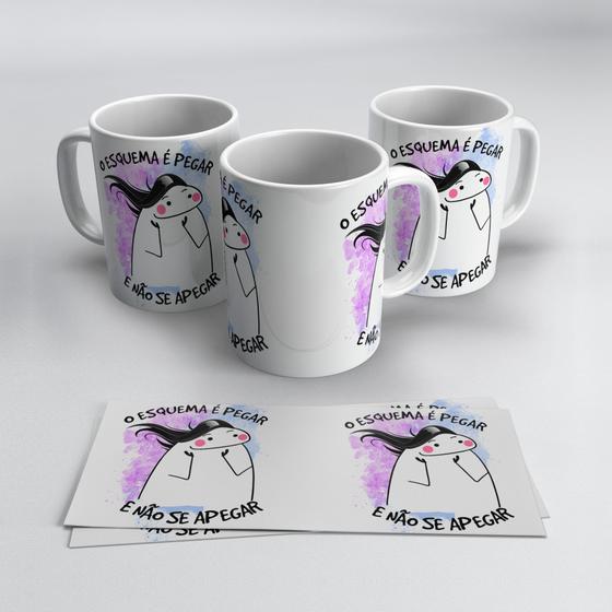 Caneca Flork O esquema é pegar e não se apegar - Minhas Canecas ...