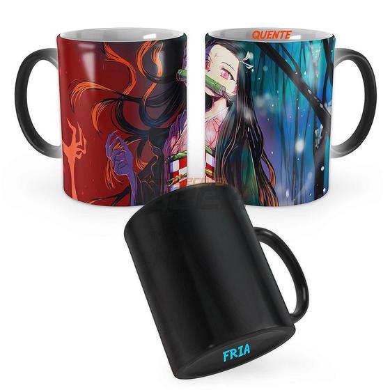 Caneca Mágica Demon Slayer Nezuko dois Lados - Decora Geek - Canecas ...