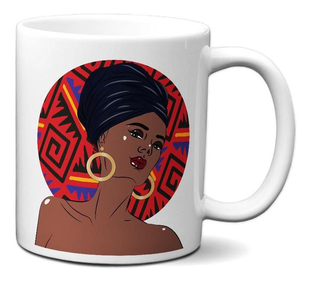 Caneca Mulher Negra Cultura Africana Presente Afro - Minha Caneca ...